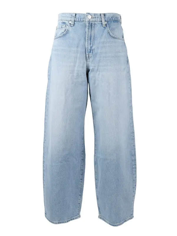 7 For All Mankind Bonnie Curvilinear Seabreeze Jeans - Blu