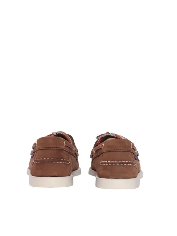SEBAGO Docksides Portland Nubuck Moccasin - Red