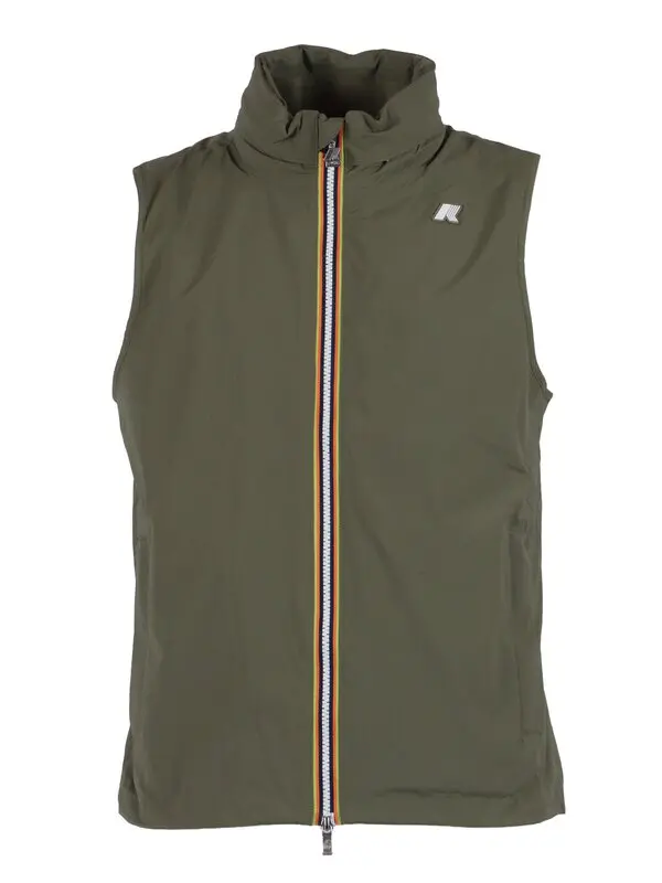 K-WAY Stretch Nylon Jersey Gilet - Green