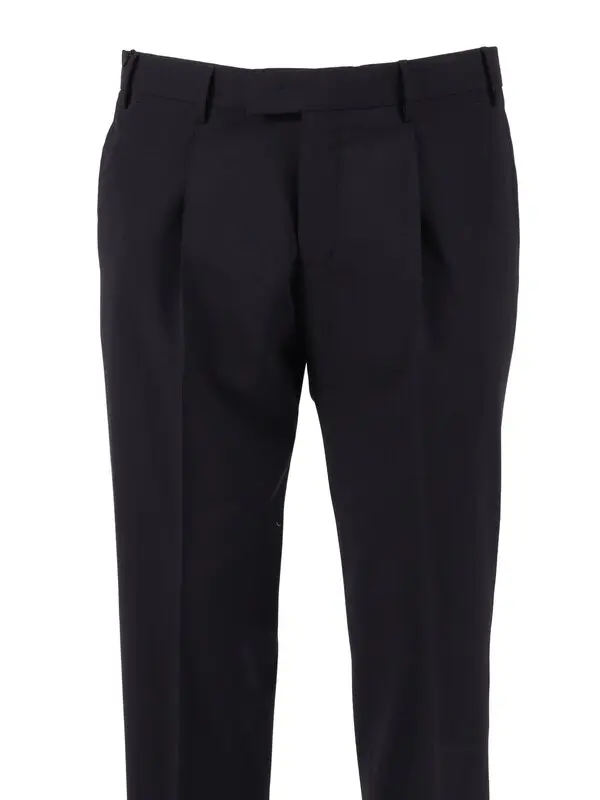 PT TORINO Pleated Trousers With Flap Pockets - Blu