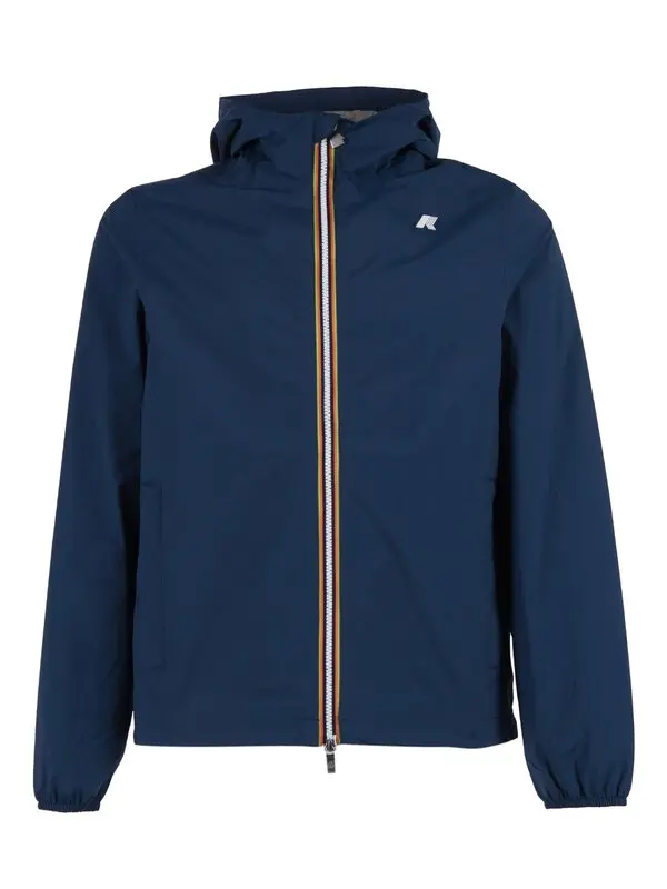 K-WAY Stretch Nylon Jersey Jacket - Blu