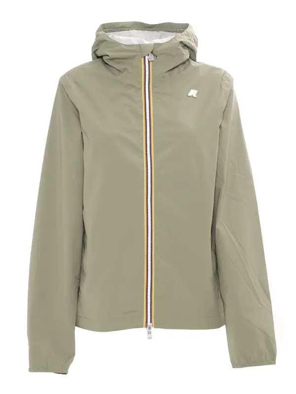 K-WAY Stretch Nylon Jersey Corto Jacket - Green