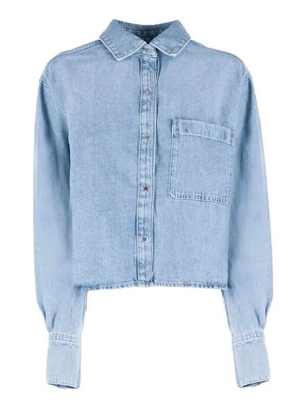 7 For All Mankind Ivy Denim Shirt - Blu