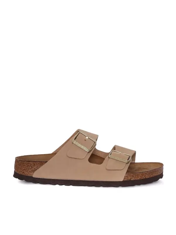 BIRKENSTOCK Arizona Sfb Sandcastle Nubuck Leather Sandals - Other