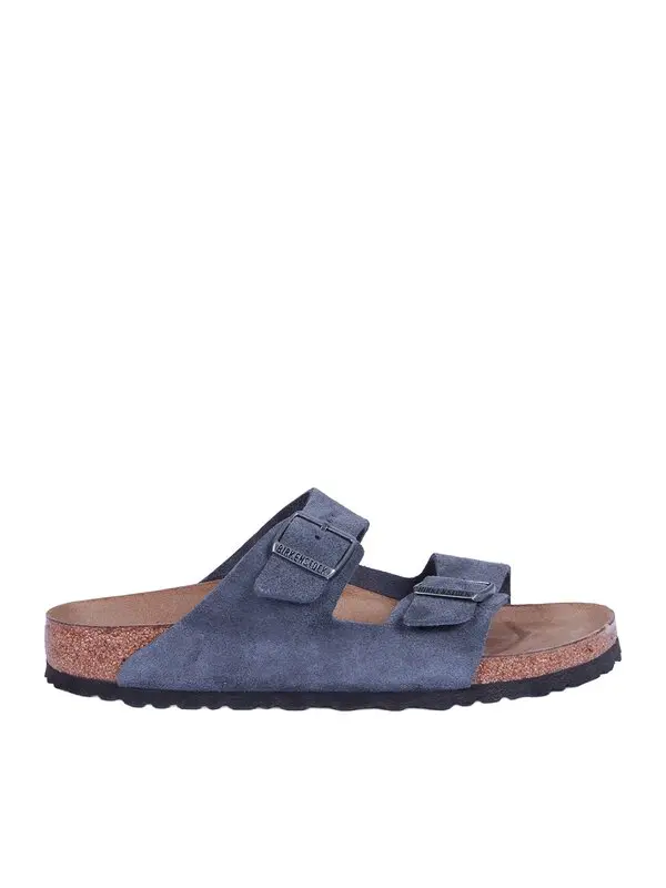 BIRKENSTOCK Arizona Suede Leather Sandals - Red