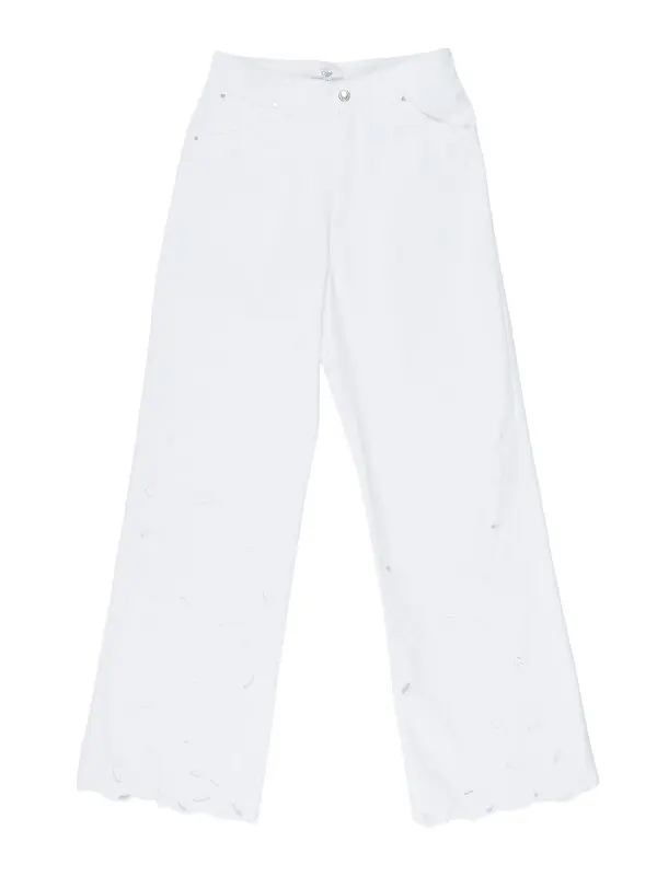 Chloé Twill Trousers - White