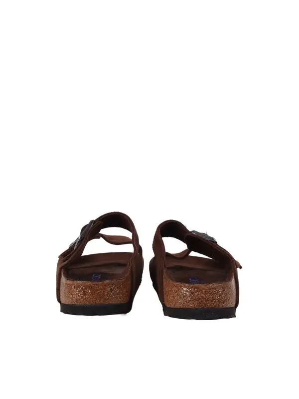BIRKENSTOCK Arizona Suede Leather Sandals - Red