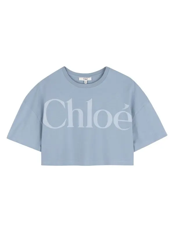 Chloé Cotton T-shirt - Blue