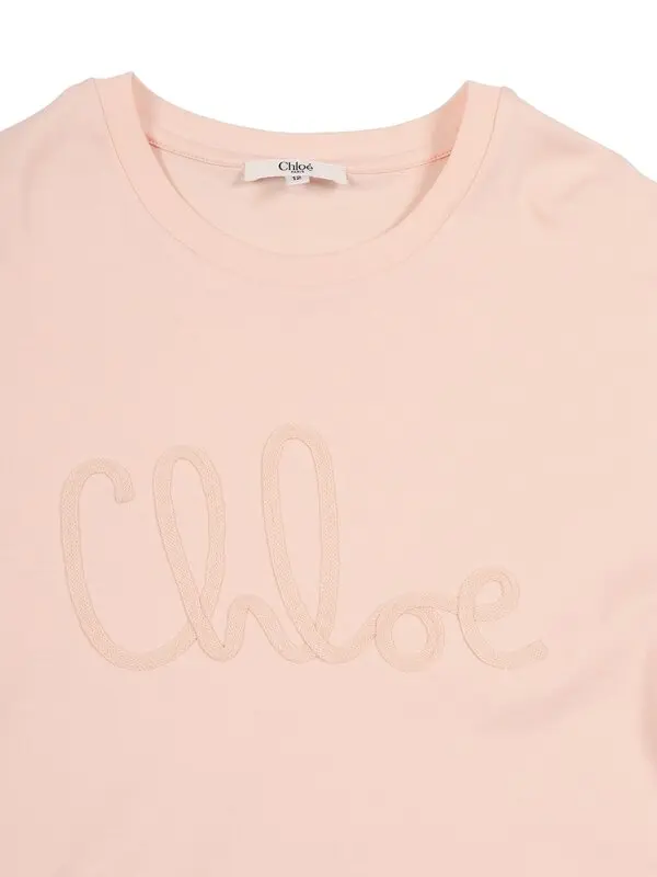 Chloé T-shirt In Organic Cotton Interlock - Red