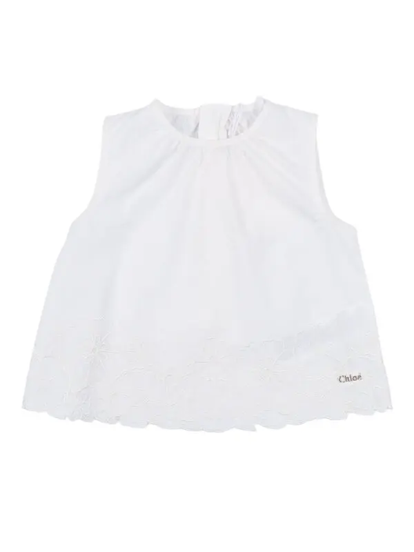 Chloé Sleeveless Top - White