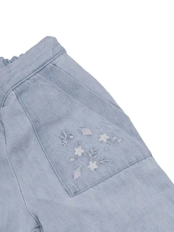 Chloé Floral Embroidered Denim Pant