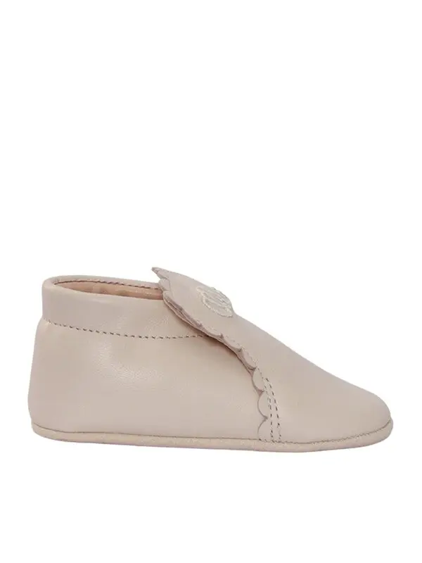 Chloé Leather Slippers - White