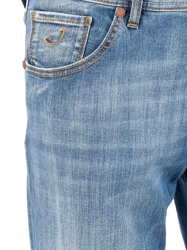 Jacob Cohen Cropped Slim Fit Pants - Blu