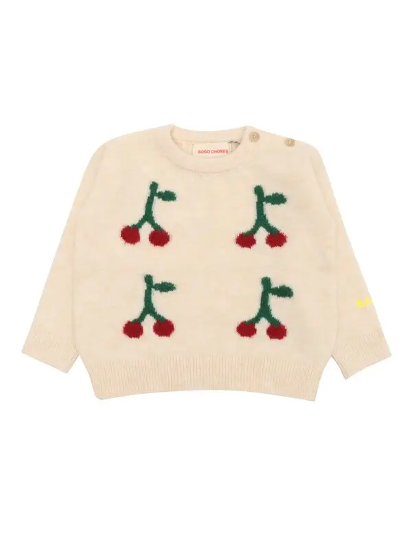 BOBO CHOSES Baby Cherry Jumper - White