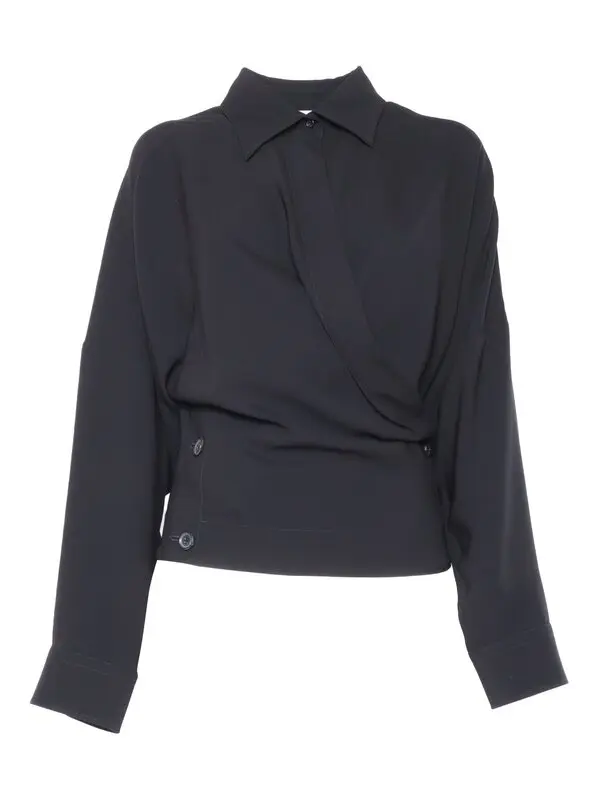 Philosophy Di Lorenzo Serafini Fitted Shirt With Asymmetrical Button Closure