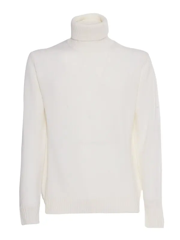 BALLANTYNE Turtleneck Pullover - White