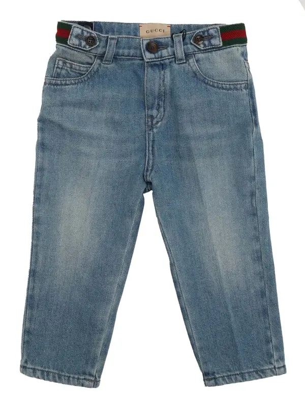 Gucci Organic Denim Pants - Blu