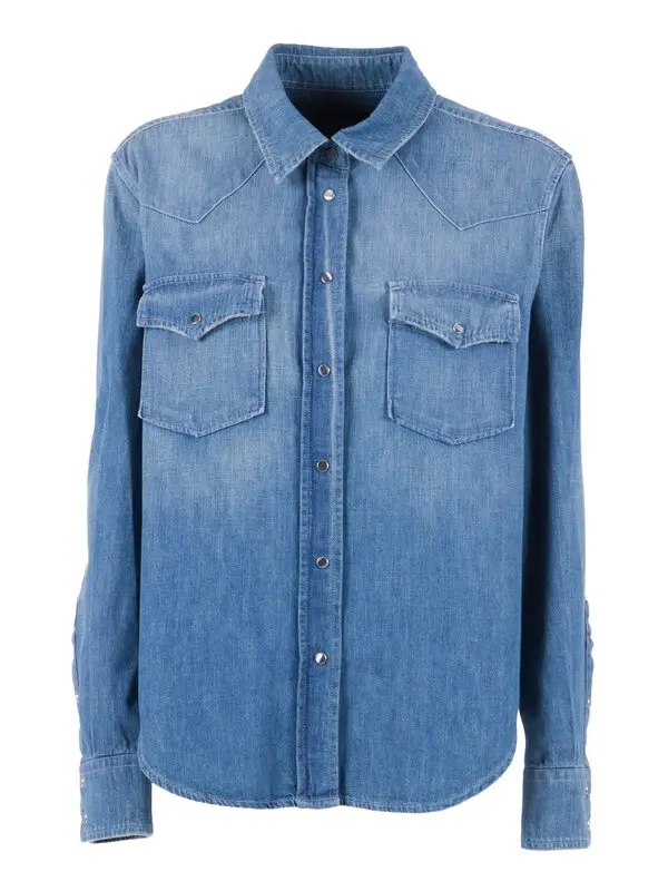DONDUP Camicia Shirt - Blu