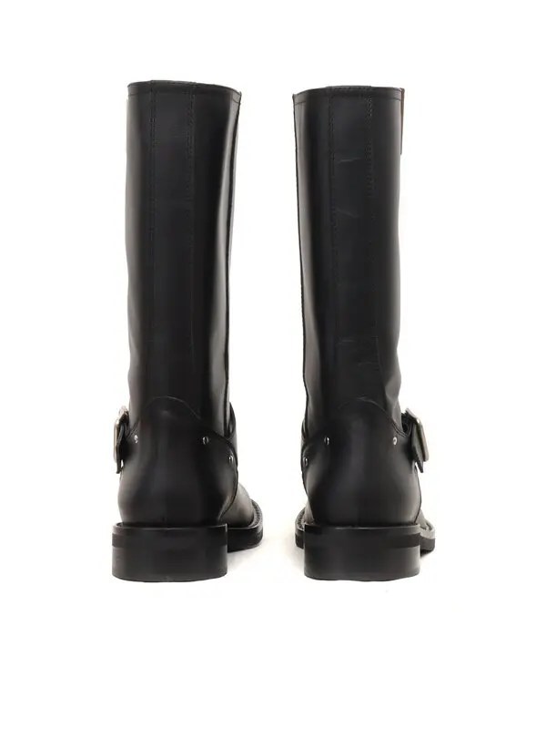 VIA ROMA 15 Buckled Biker Boots