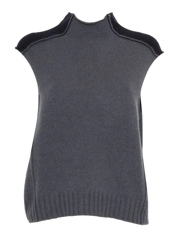 Lorena Antoniazzi Knit Vest - Blu
