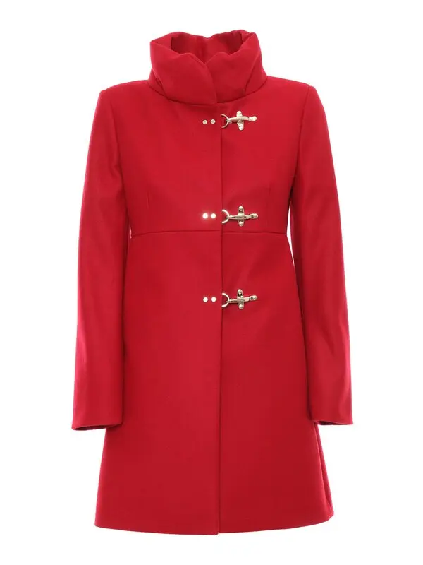 FAY Foderato Romantic Coat - Red