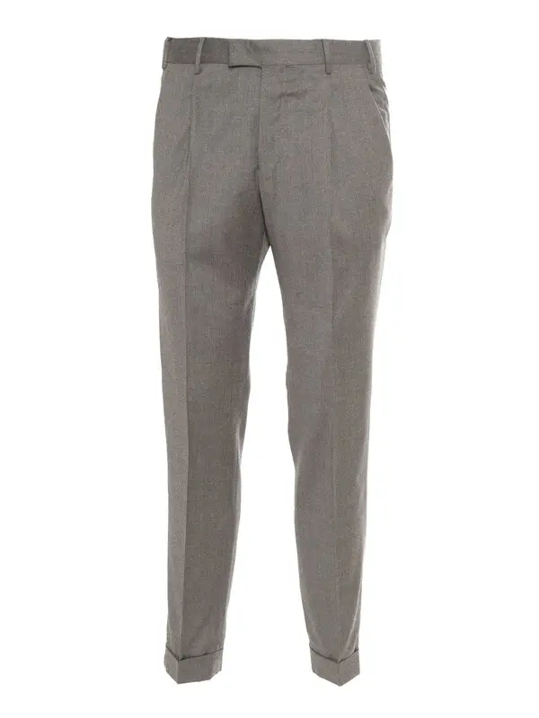 PT TORINO Master Pleated Trousers - Green