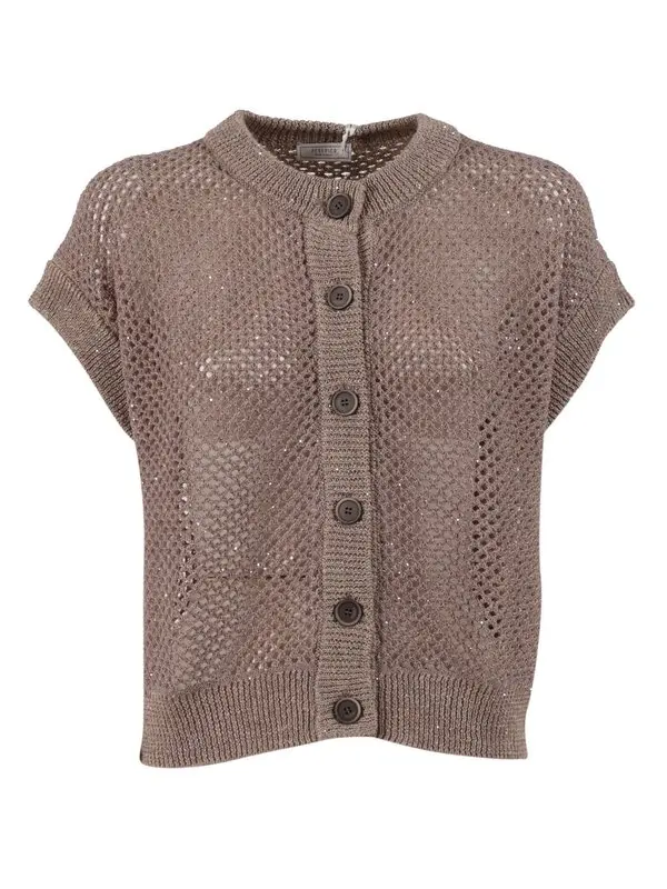 Peserico Knitted Waistcoat - Red