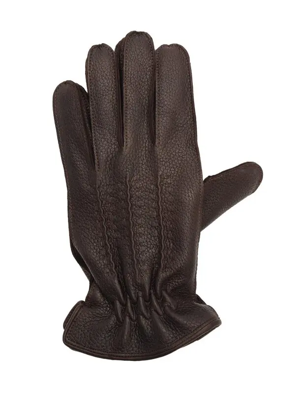 ORTIGNI Leather Gloves - Red