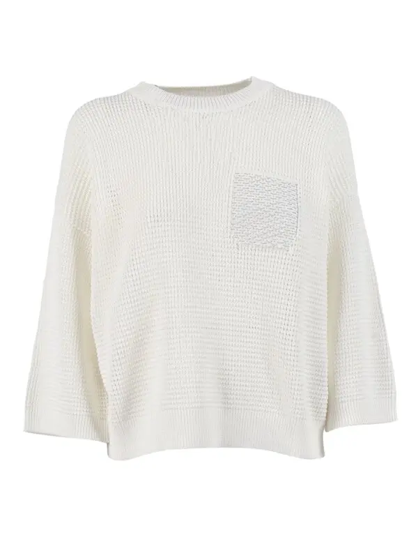 Peserico Knitted Sweater - White
