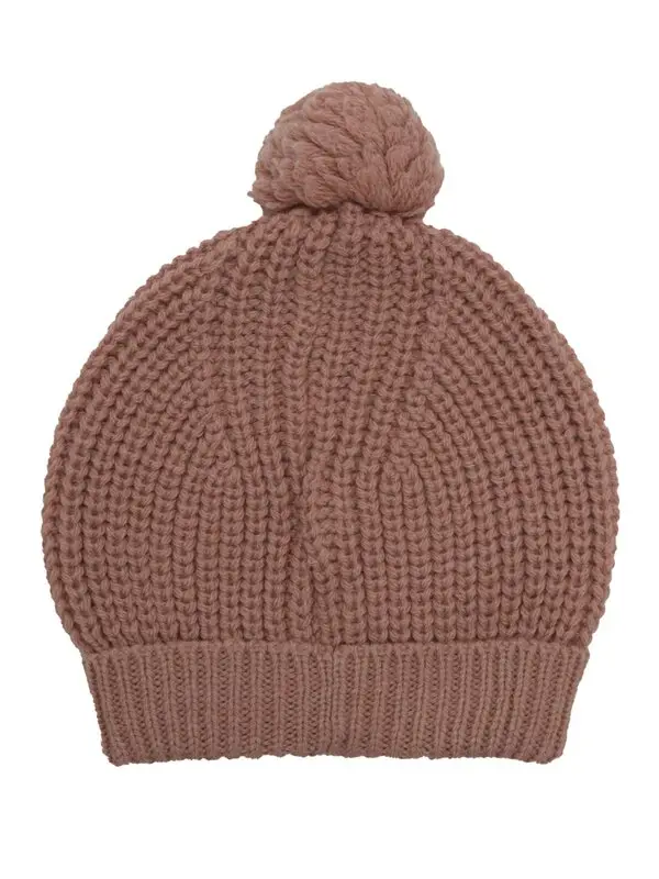 ONE MORE IN THE FAMILY Pom-pom Beanie - Red
