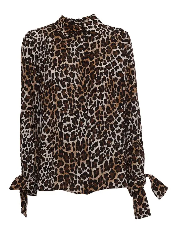 Elisabetta Franchi Leopard Print Shirt - Red