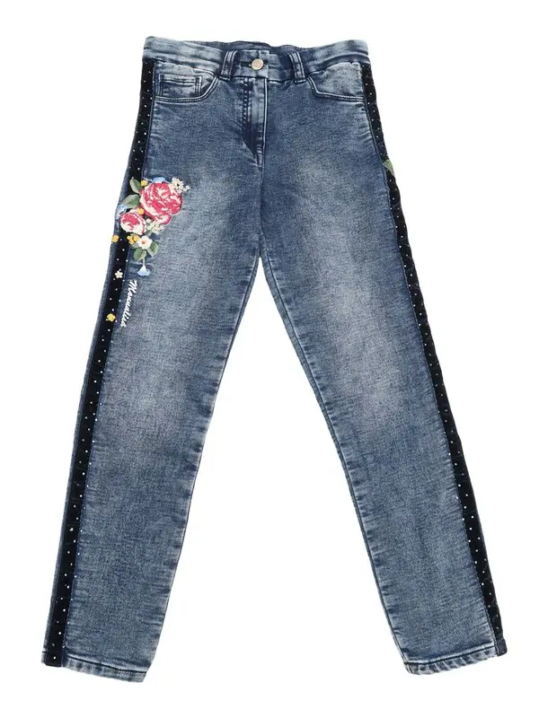 Monnalisa Fleece Denim Jeans