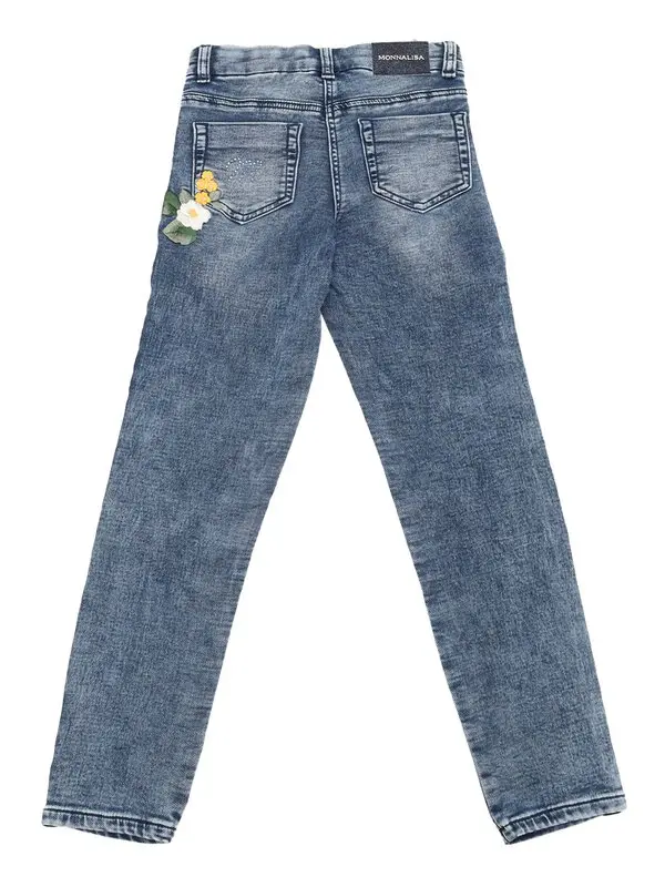 Monnalisa Fleece Denim Jeans