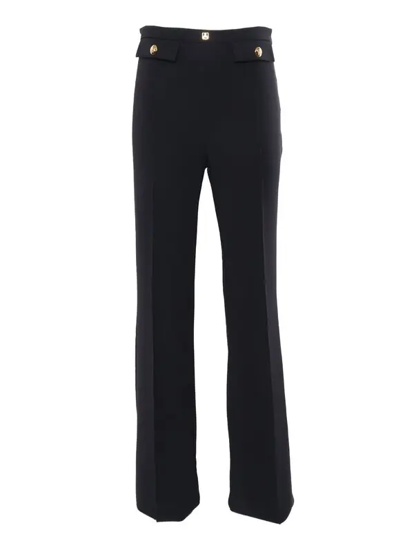 Elisabetta Franchi Straight Leg Trousers - Red