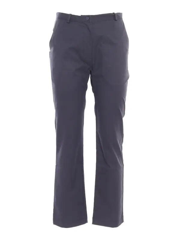 K-WAY Elaise Twill Peach Chino Senza Pince - Blu