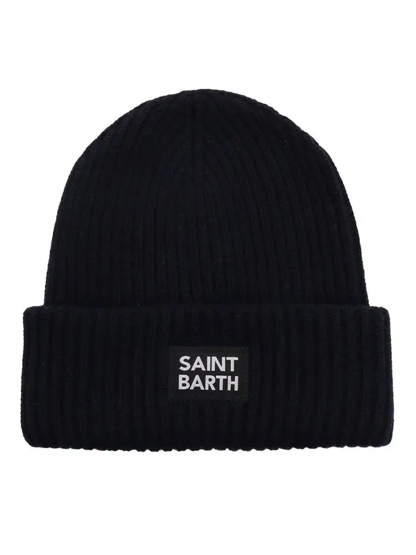 MC2 SAINT BARTH Ribbed Knit Beanie - Blu