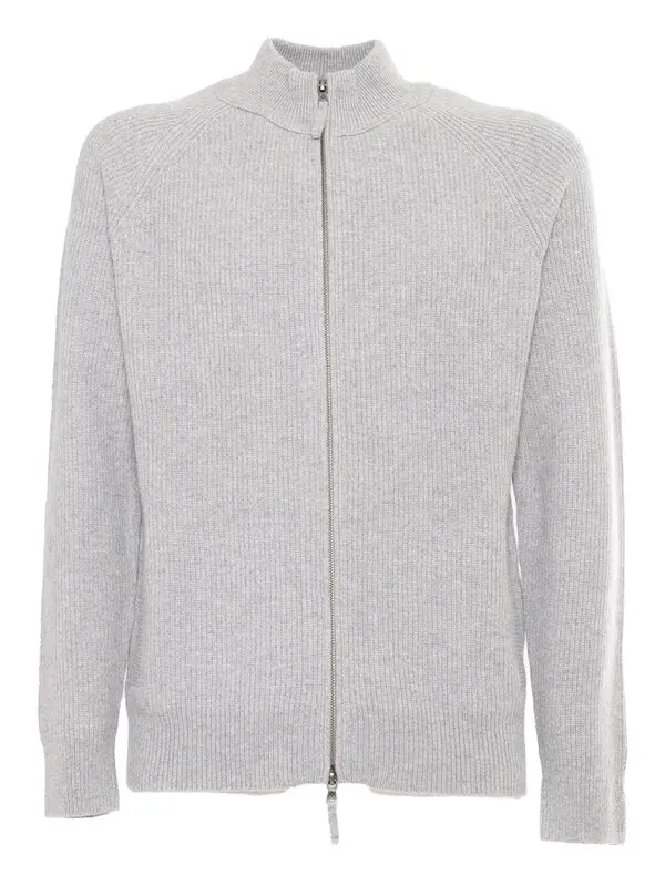BALLANTYNE T-neck Full Zip Cardigan - Other