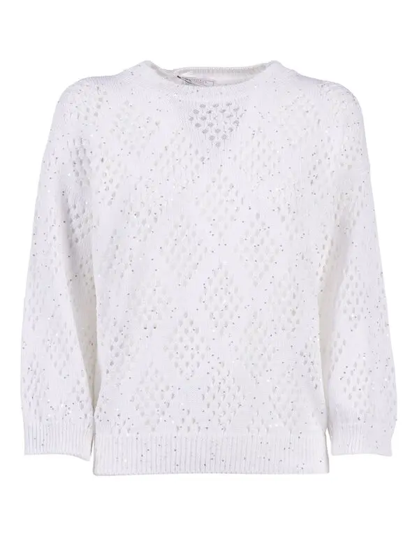 Peserico Knitted Sweater - White