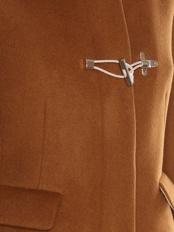 FAY Toggle Coat With Teddy Details