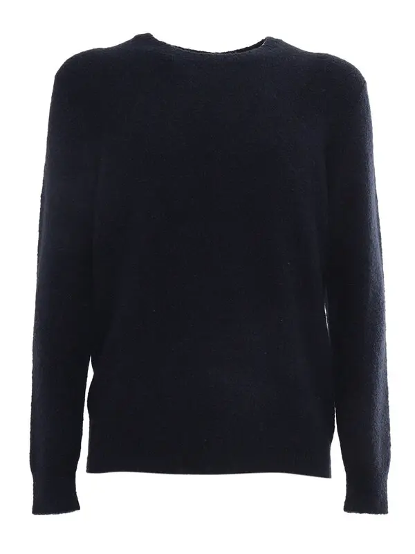 Fedeli Knitted Crew Neck Sweater - Blu
