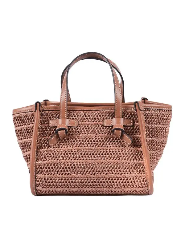 GIANNI CHIARINI Woven Leather Trimmed Handbag - Other