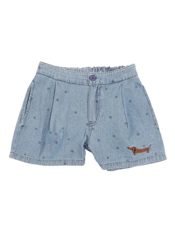 MINI RODINI Denim Shorts - Blu