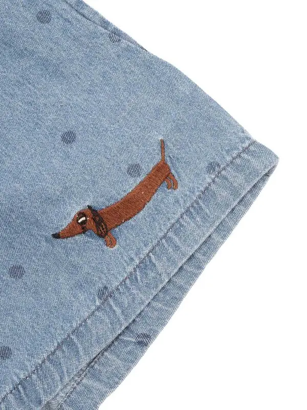 MINI RODINI Denim Shorts - Blu