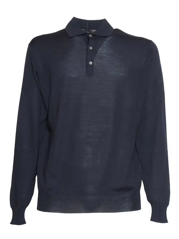 PHI FDL Polo Ml R.merino - Blu