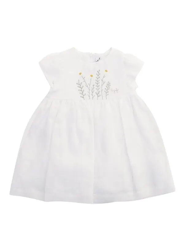 IL GUFO Short Sleeve Dress - White