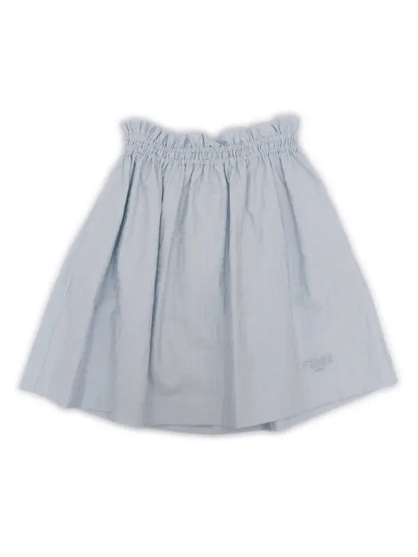 FENDI JR Ff Cotton Jacquard Skirt