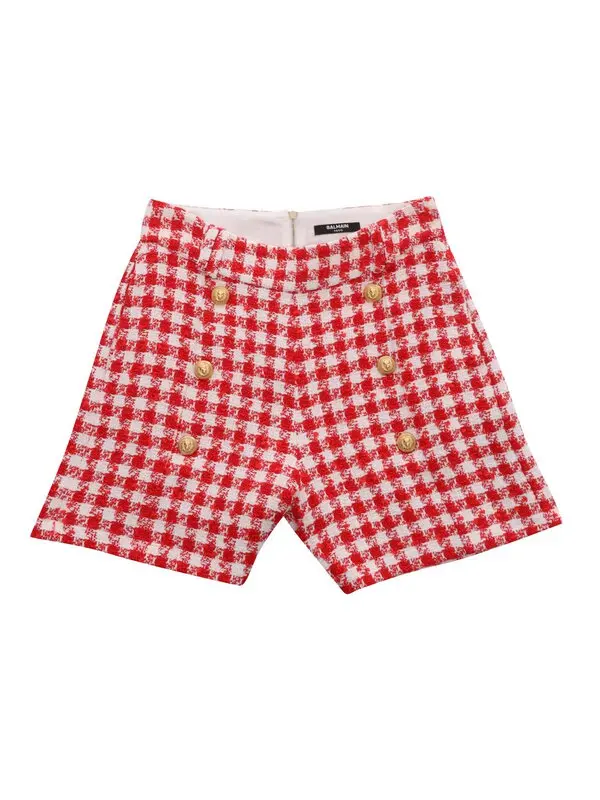 Balmain Suit Shorts - Red