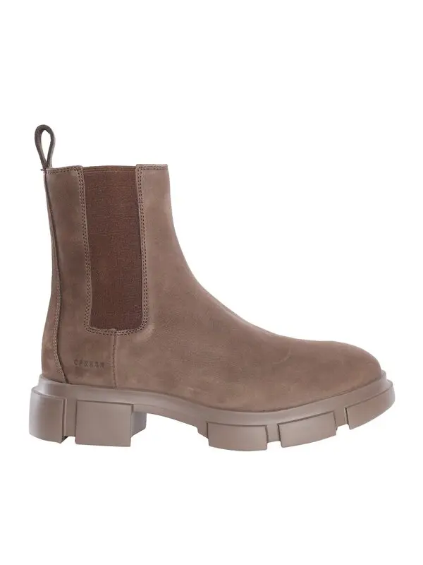 SUMMERY COPENHAGEN Nabuc Chelsea Boot - Red