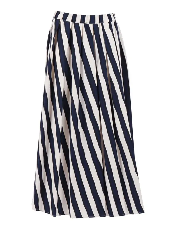 Max Mara Striped Skirt - Blu
