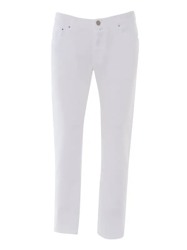Jacob Cohen Slim Fit Nick Pant - White
